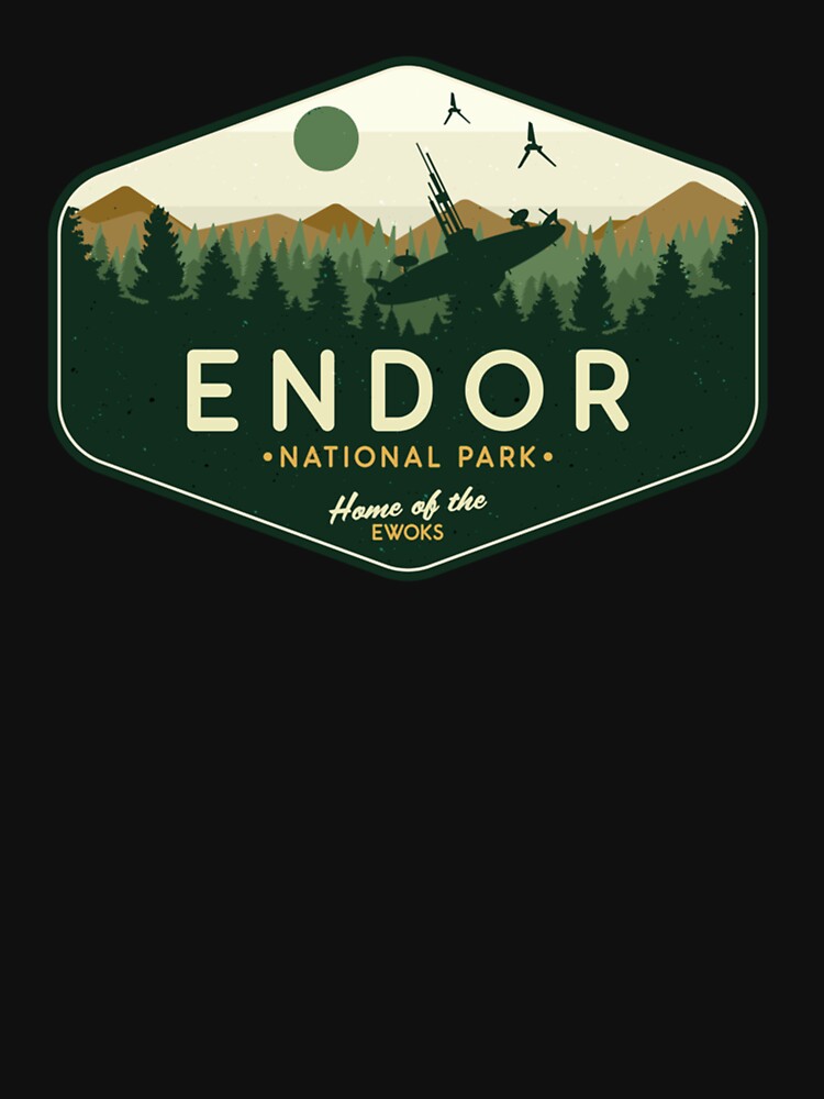 "Endor National Park Home of the Ewoks " T-shirt for Sale by ...