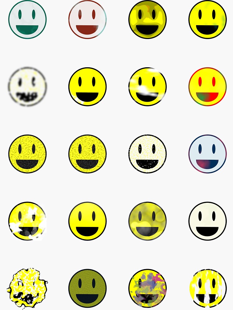 "Smile! (Pack)" Sticker for Sale by Karen-Rocha | Redbubble