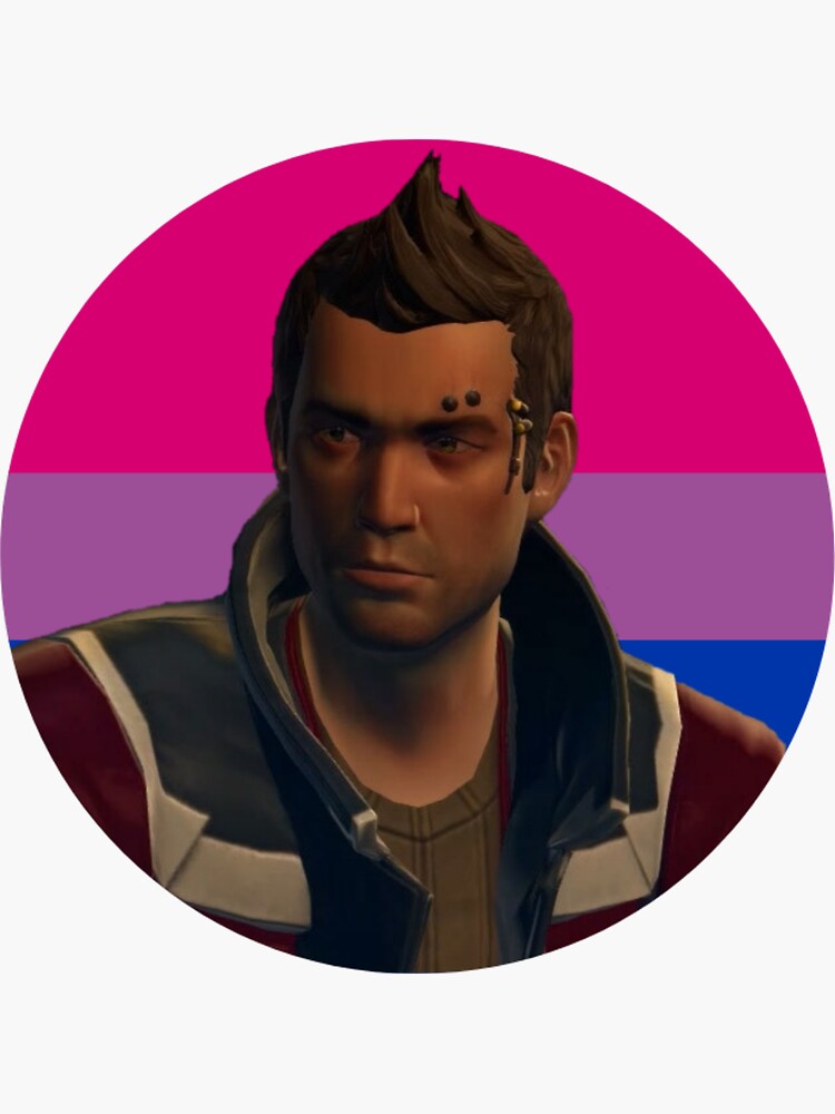 "Theron Shan Pride Pin / Sticker" Sticker for Sale by milfsenya | Redbubble