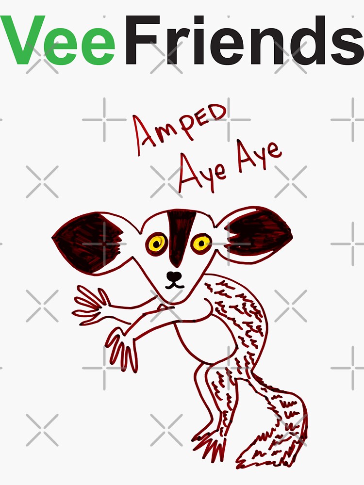 "Gary Vaynerchuk and VeeFriends - Amped Aye Aye" Sticker for Sale by ...