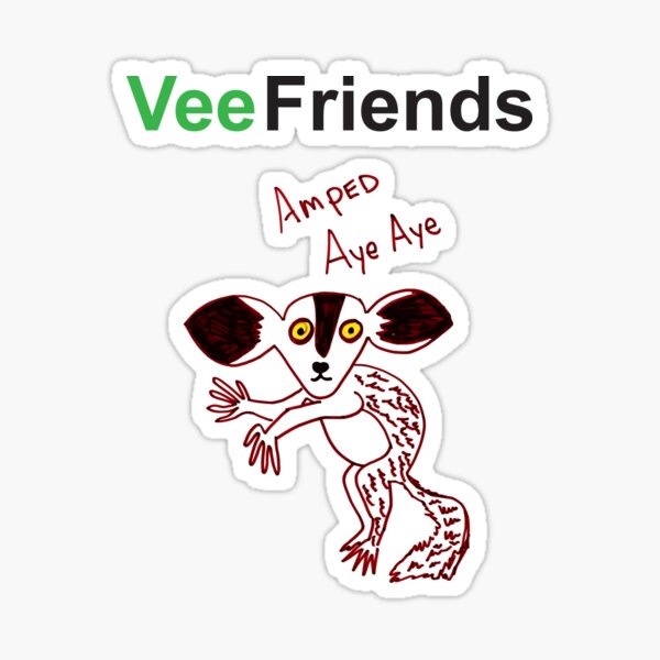 "Gary Vaynerchuk and VeeFriends - Amped Aye Aye" Sticker for Sale by ...