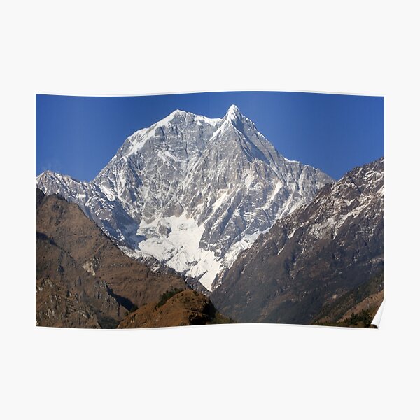 "Nilgiri South - The Himalayas - Nepal" Poster for Sale by aodhain ...