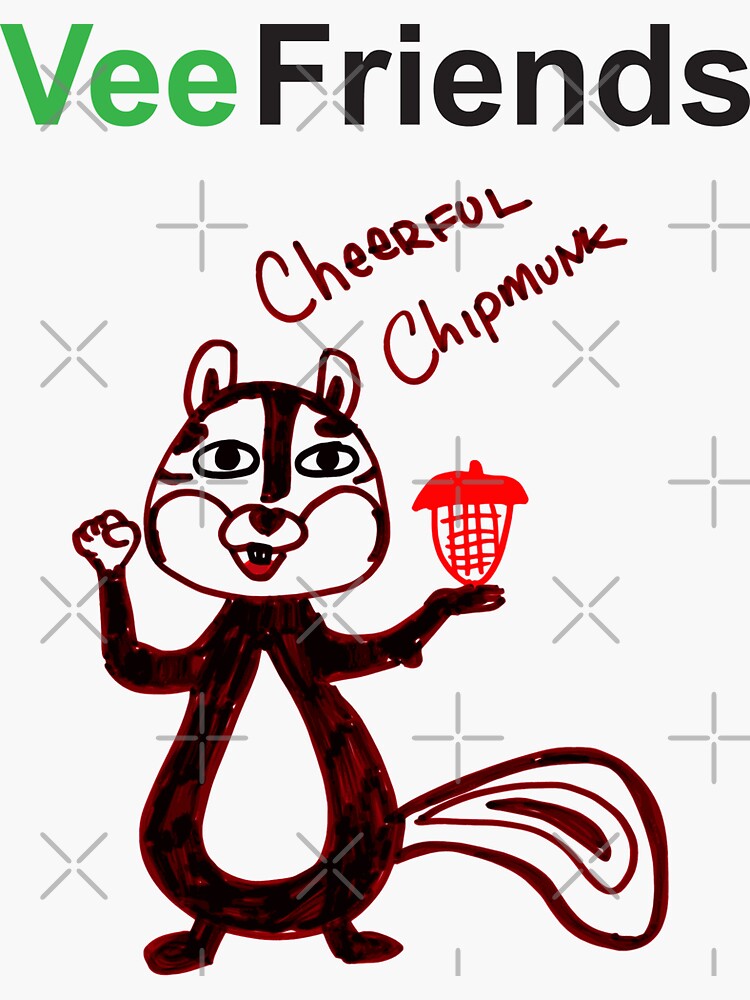 "Gary Vaynerchuk and VeeFriends - Cheerful Chipmunk" Sticker for Sale ...