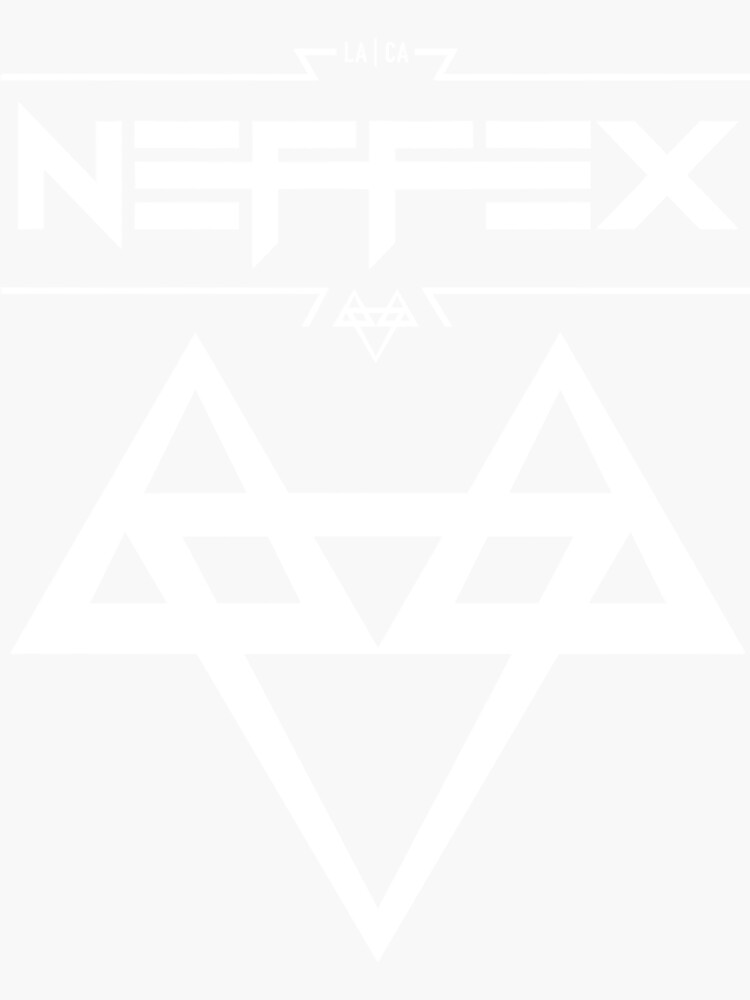 "Neffex logo white" Sticker for Sale by JamieTacey | Redbubble