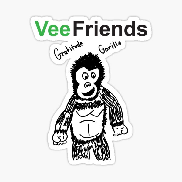 "Gary Vaynerchuk and VeeFriends - Gratitude Gorilla" Sticker for Sale ...