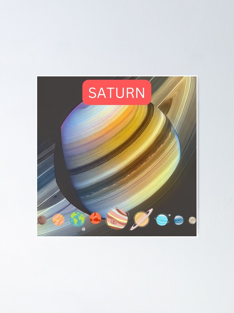 "THE PLANET SATURN" Poster for Sale by starfishstuff | Redbubble
