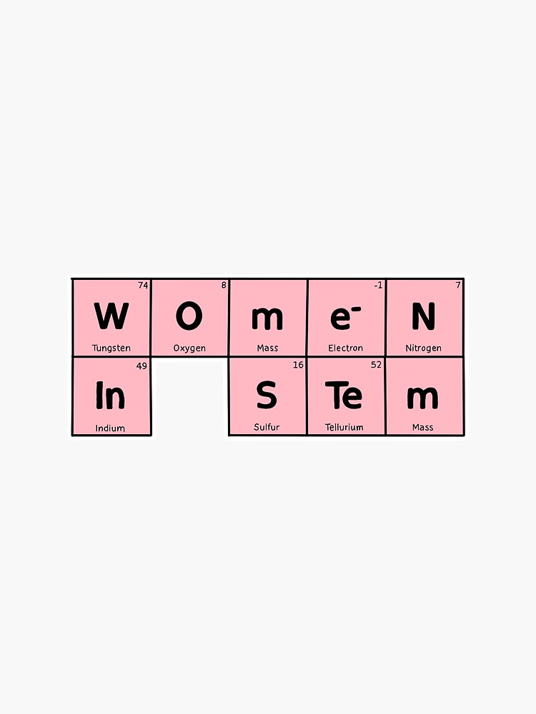 "Women in S.T.E.M. Periodic Table Sticker" Sticker for Sale by ...