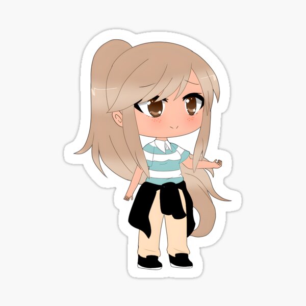 "Chibi gacha" Sticker for Sale by AdrienneKappus | Redbubble