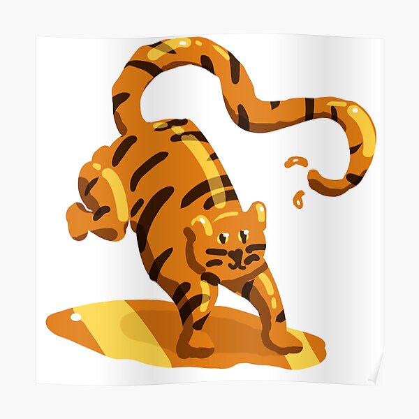 "Slime Tiger" Poster for Sale by senue | Redbubble