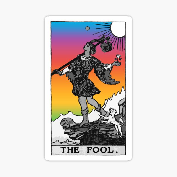 "The Fool Tarot" Sticker for Sale by SuperMerch | Redbubble