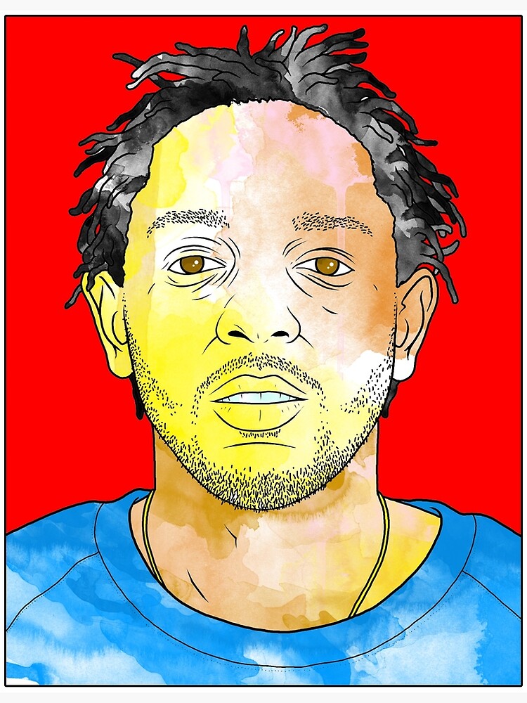 Kendrick Lamar Original Watercolor Poster By Dopeandbirds Redbubble