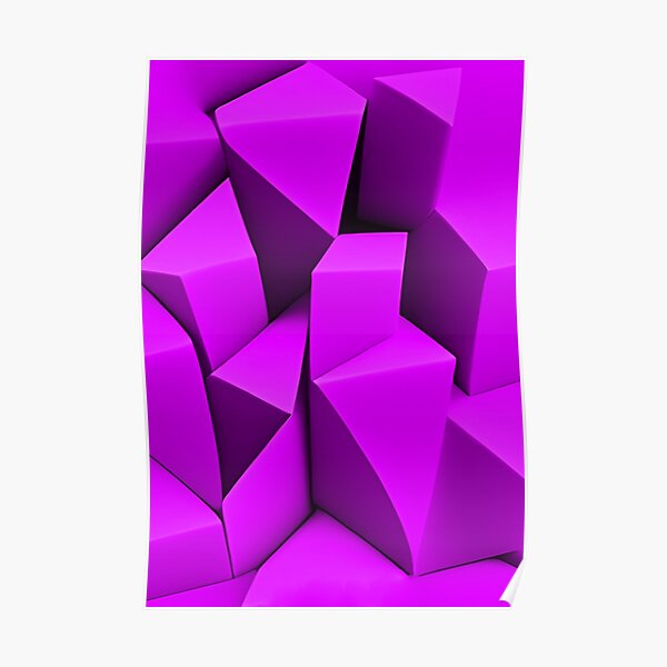 "Violet Angles" Poster for Sale by TiltedCode | Redbubble