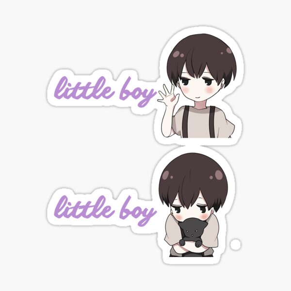 "little boy" Sticker by baby R.L | Redbubble