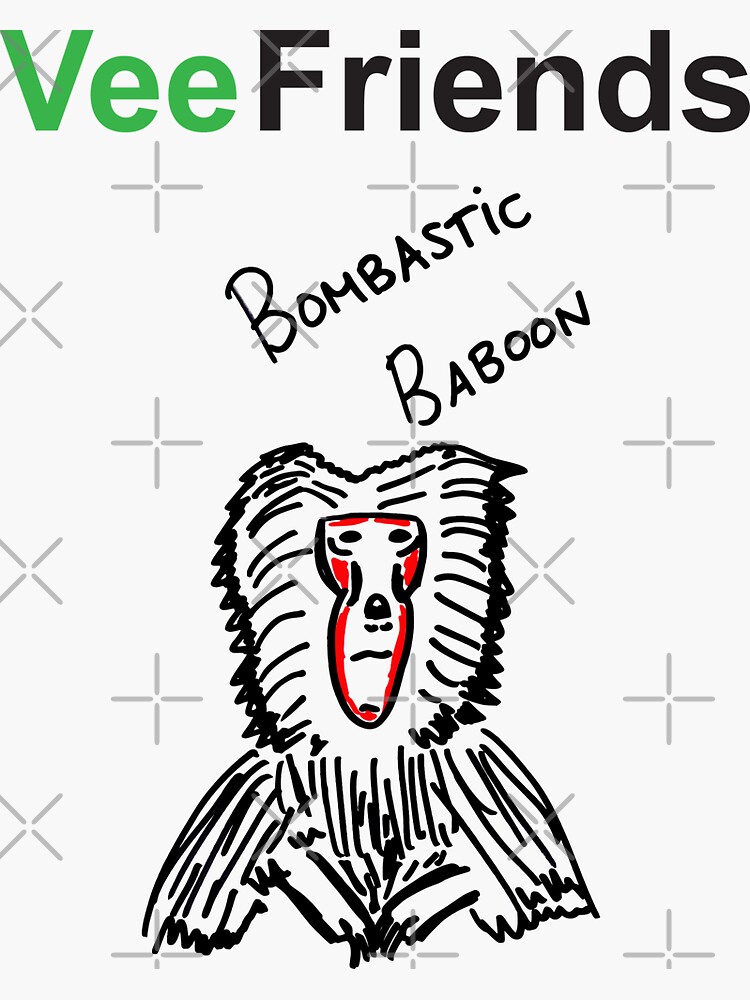 "Gary Vaynerchuk and VeeFriends - Bombastic Baboon" Sticker for Sale by ...