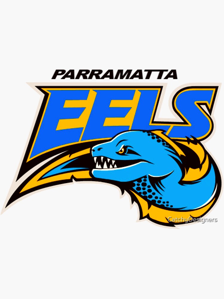 "Parramatta Eels" Sticker for Sale by CatchyDesigners | Redbubble