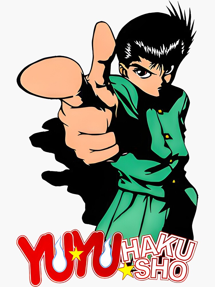 "" Japanese Anime Cartoon Yu Yu Hakusho Print"" Sticker for Sale by ...