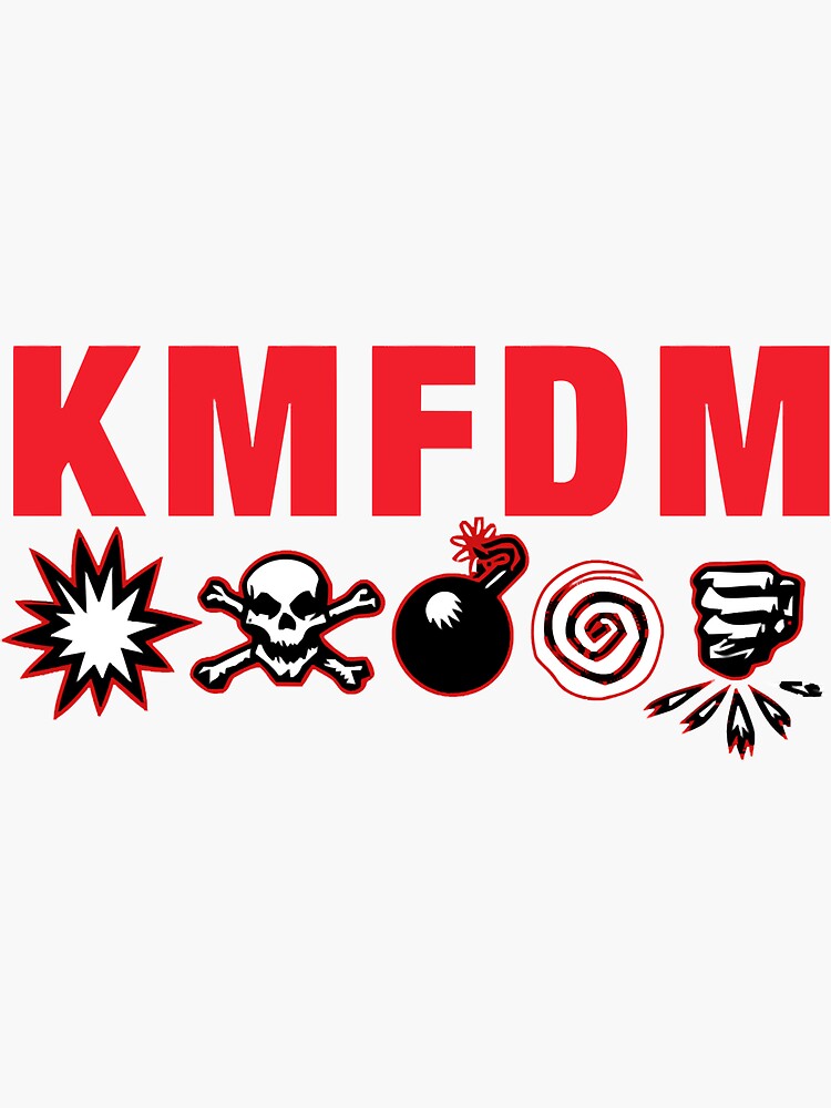"Kmfdm symbols" Sticker for Sale by KennethZeigler | Redbubble