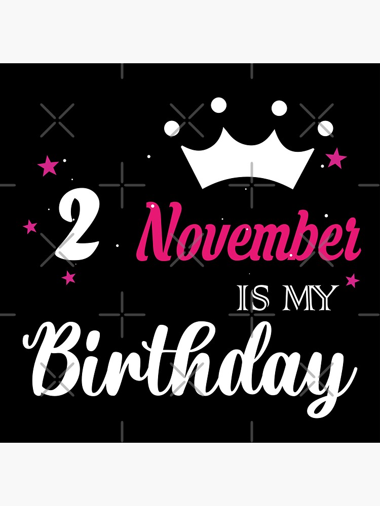 "Happy birthday 2 novembre" Sticker for Sale by Thealstars | Redbubble
