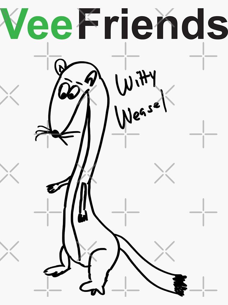 "Gary Vaynerchuk and VeeFriends - Witty Weasel" Sticker for Sale by ...