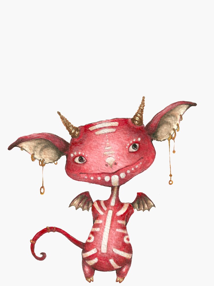 "Imp" Sticker by EvijaOga | Redbubble