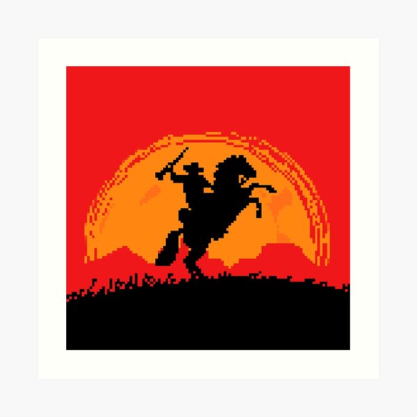 "Arthur Morgan pixel art Red Dead Redemption 2" Art Print for Sale by ...