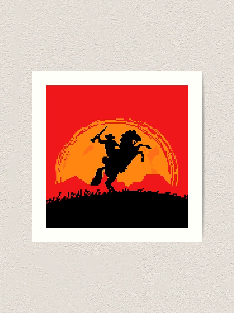 "Arthur Morgan pixel art Red Dead Redemption 2" Art Print for Sale by ...