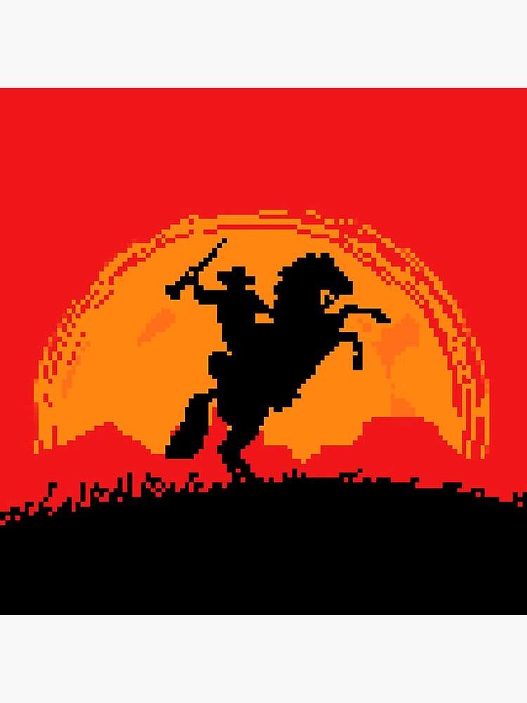 Pegatina «Arthur Morgan pixel art Red Dead Redemption 2» de diegoabero ...