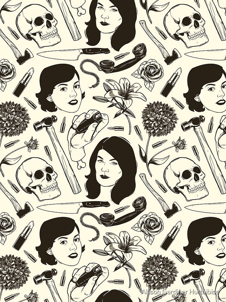 "True Crime Pattern" T-shirt for Sale by Rougaroux | Redbubble | mfm ...