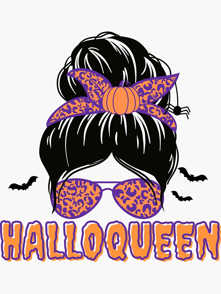 "Halloqueen" Sticker for Sale by Simtom | Redbubble
