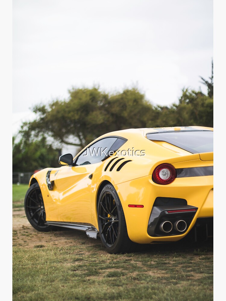 "Ferrari F12 TDF" Sticker for Sale by JWKexotics | Redbubble