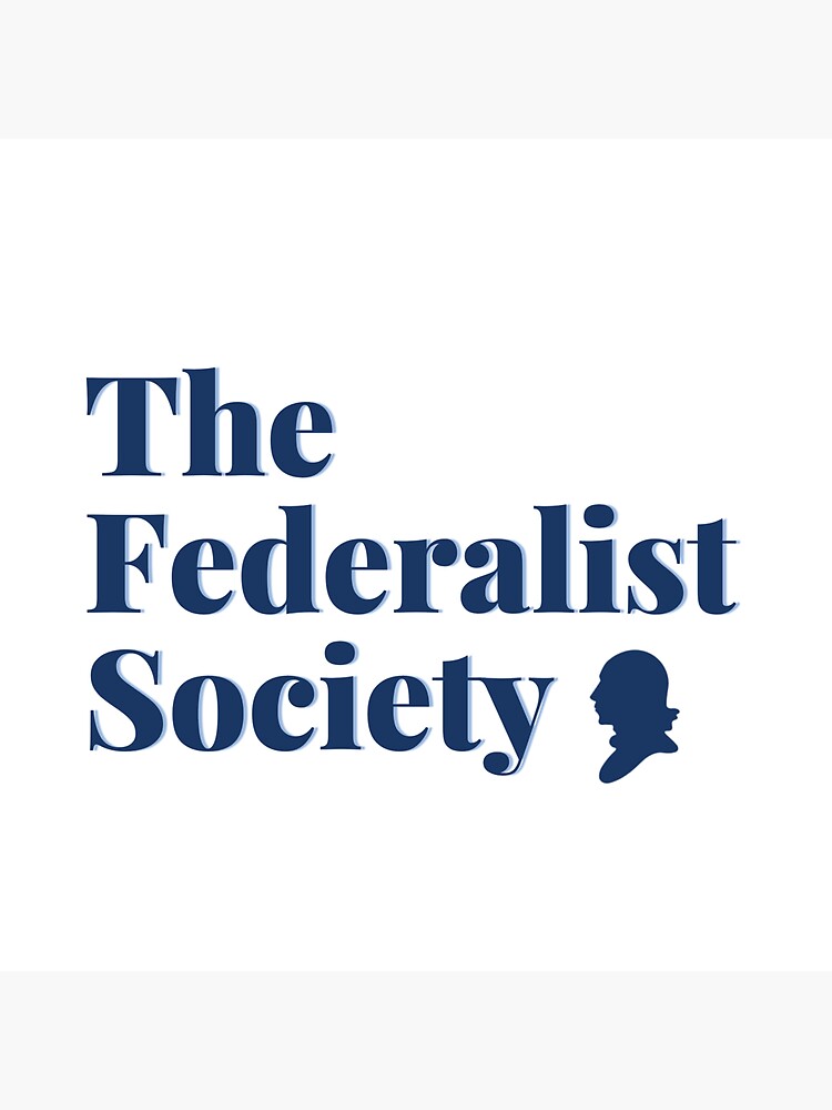 "The Federalist Society (w/Logo)" Sticker for Sale by jcgaylor | Redbubble
