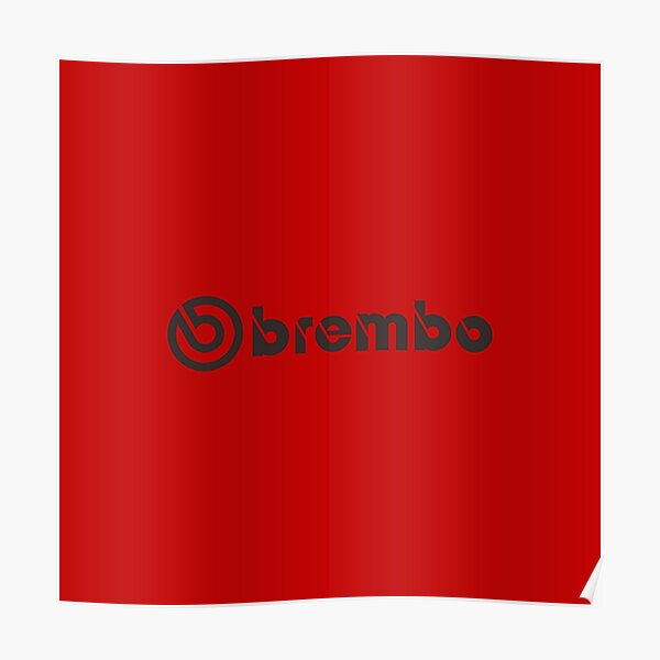 "black brembo brake system" Poster for Sale by honneyjims | Redbubble