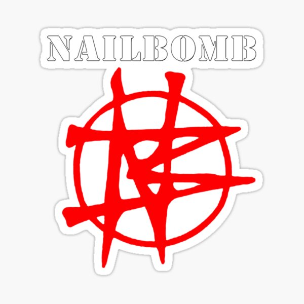 "Nailbomb band logo" Sticker for Sale by CharlesGunn432 | Redbubble