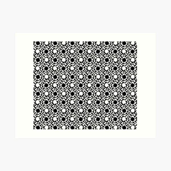 "Notan Expanded Square Black and White" Art Print by ShoaffBallanger ...