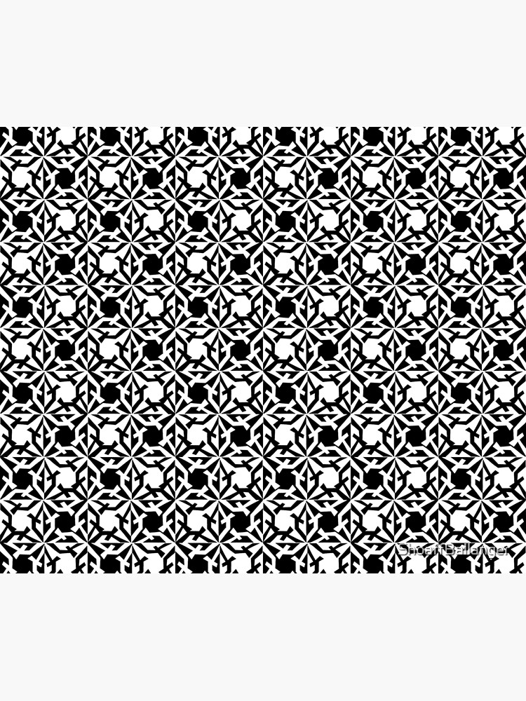 "Notan Expanded Square Black and White" Art Print by ShoaffBallanger ...