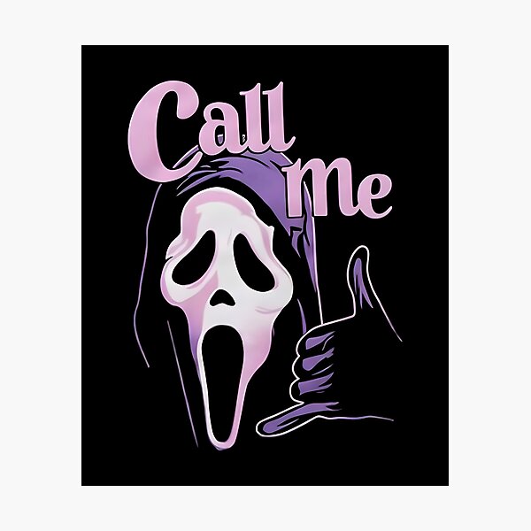 "Scream Ghost Face Call Me Boyfriend" Photographic Print for Sale by ...