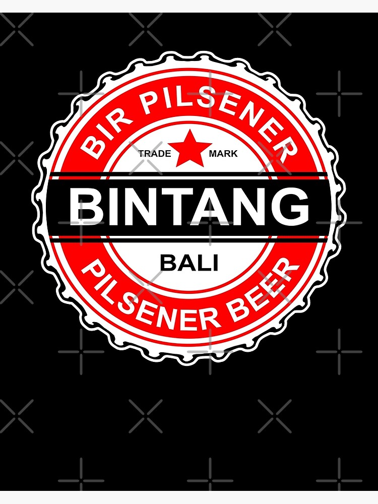 Póster «Pilsener Cerveza Bintang Balis Bes Marca de comida Logotipo de ...