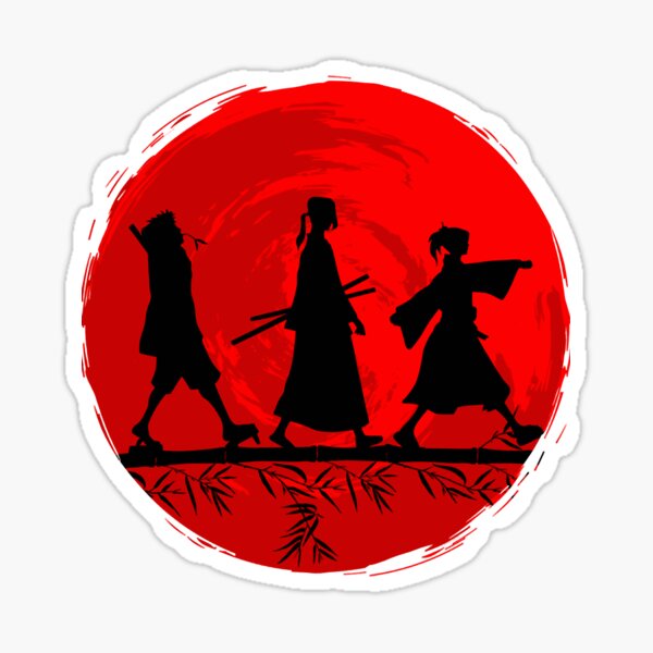 "Gifts Idea Anime Samurai" Sticker for Sale by Derosajoehalpin | Redbubble