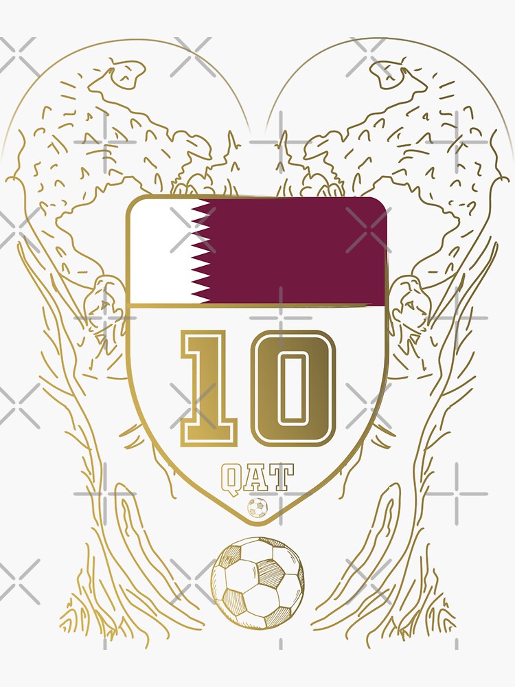 "Football world cup - Qatar badge & trophy" Sticker for Sale by Polyxz ...