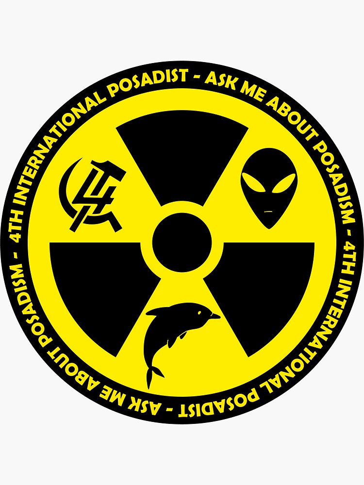 "Posadist Ask Me About Posadism Nuclear" Sticker for Sale by Dr-Faustus ...
