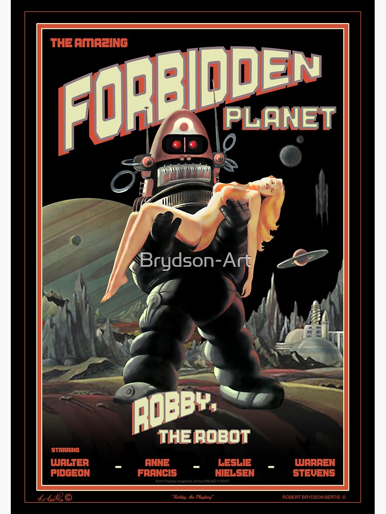 "Forbidden Planet, new design poster" Sticker for Sale by Brydson-Art ...