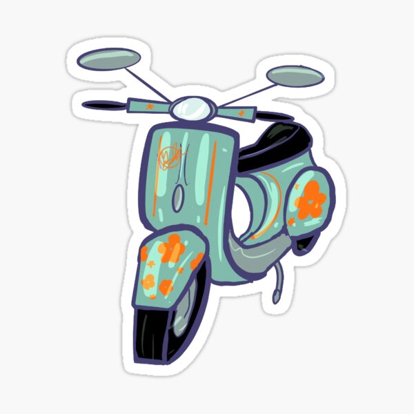 "Mystery Inc Moped" Sticker for Sale by Hotcheet0gal | Redbubble