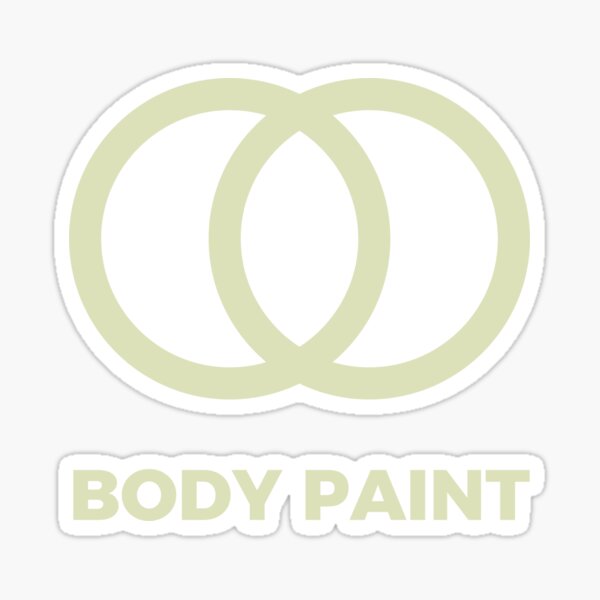"Body Paint" Sticker for Sale by Winederful | Redbubble