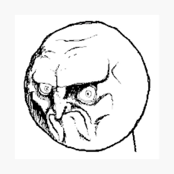 "Angry Face Meme" Photographic Print for Sale by the-al-foil | Redbubble