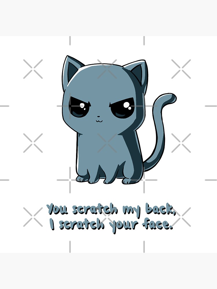 You Scratch My Back I Scratch Your Face Sticker For Sale By Onlycooldesigns Redbubble