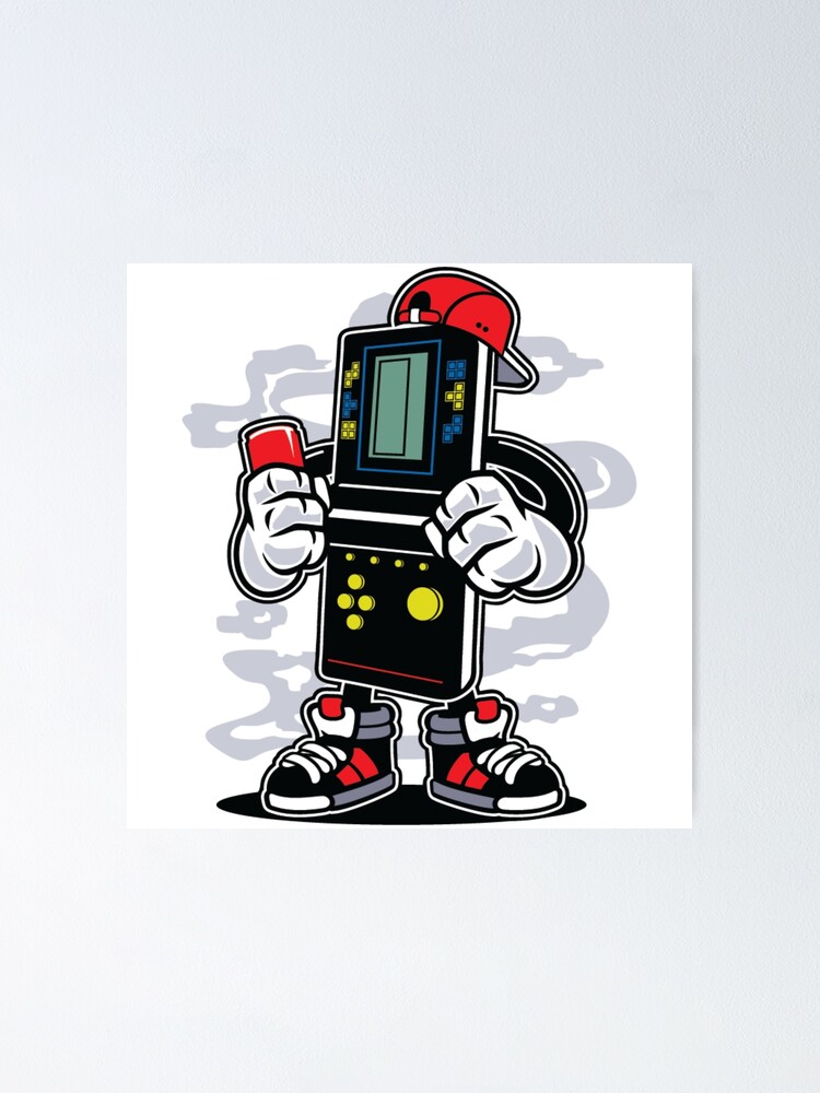 "Vector cartoon mp3 player illustration" Poster for Sale by ...