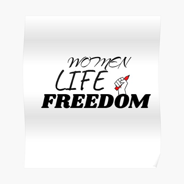 " Mahsa Women Life Freedom" Poster for Sale by SIDEart | Redbubble
