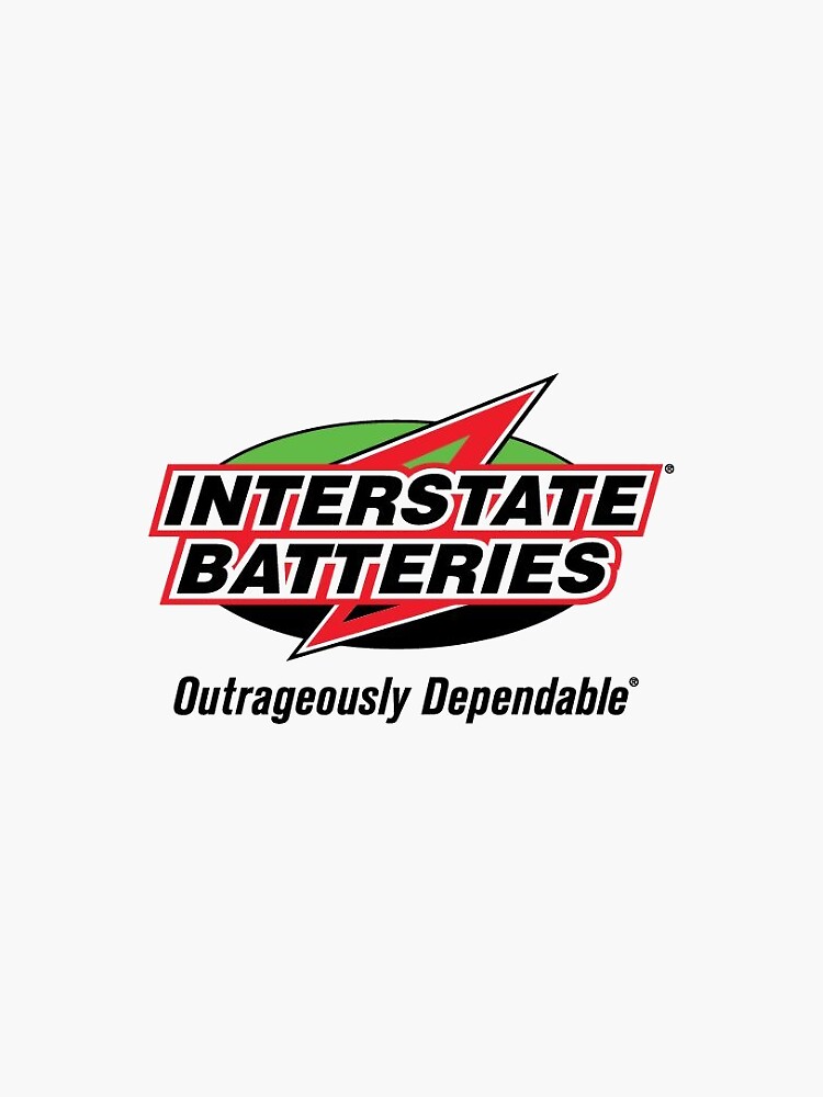 "Interstate Batteries" Sticker for Sale by bdannenberg | Redbubble