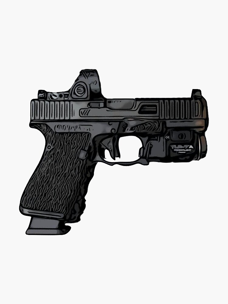 "Glock 19" Sticker for Sale by frwrdresponse | Redbubble
