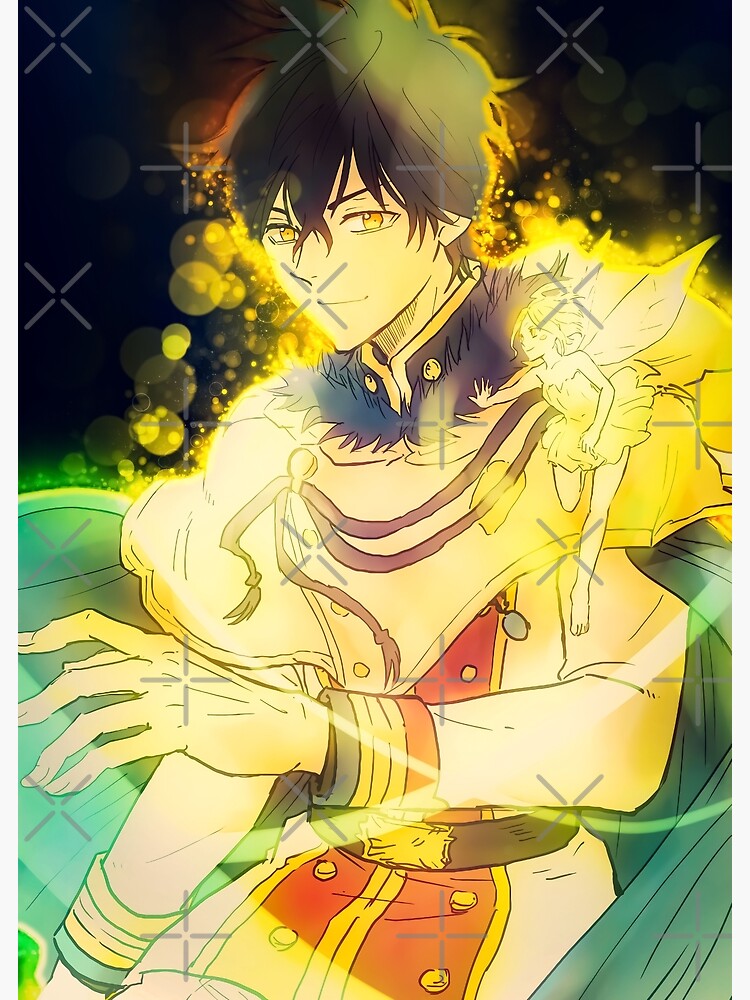 Yuno Black Clover Fanart Poster For Sale By Spacefoxart Redbubble